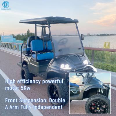 China 4 Seater Mini Electric Golf Carts 4 Wheel Disc Brake 10 Inch CARplay Display Off Road for sale