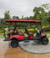 China 6 Seater Electrical Golf Cart 4 Wheel Disc Brake 10 Inch TFT IP66 CARplay Screen for sale