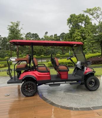 China 6 Seater Electrical Golf Cart 4 Wheel Disc Brake 10 Inch TFT IP66 CARplay Screen for sale