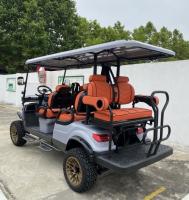 China OEM 6 Passenger Electric Golf Cart Keyless Start 10 Inch Display 6 Seater for sale