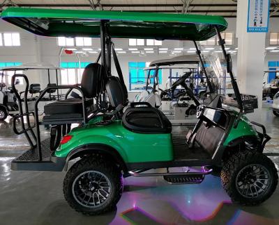 China Mini Electric Golf Trolley Cart 4 Wheel Disc Brake 10 Inch TFT IP66 CARplay Display 60V 72V for sale