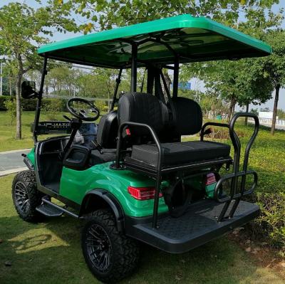 China Customized Luxury Golf Cart 4 Wheel Disc Brake 10 Inch Screen Electric 4 Seater Club Car for sale