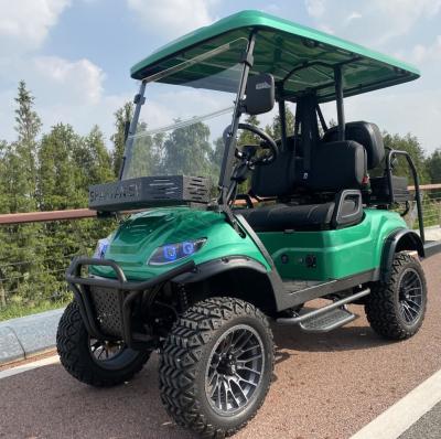 China 4 Wheel Disc Brake Electric Golf Cart 10 Inch TFT IP66 48V 4 Seater Max140KM Far for sale