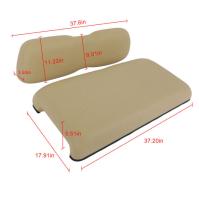 China One Beige Front Seat Fits Club Car DS 2000.5 Up Golf Cart Bottom Back Cushion for sale