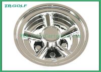 China 8 Inch Golf Cart Wheel Covers SS 5 Spoke Hub Caps For Steel Wheels 330g for sale