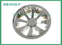China 8 Inch Golf Cart Wheel Covers SS 5 Spoke Hub Caps For Steel Wheels 330g for sale