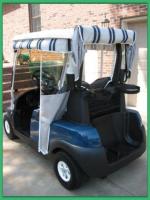 China Track Style Golf Cart Enclosures 3  Sided Nylon Golf Cart Covers Light Weigh for sale