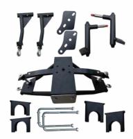 China 6 Inch Heavy Duty Golf Cart Lift Kit with Durable Urethane Bushings and High Gloss Powder Coat Finish for sale