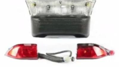 China Golf Cart LED Light Kit with Halogen Headlight and LED Taillight Fits EZGO TXT for sale