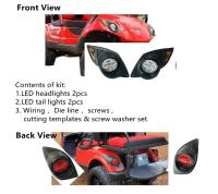 China Waterproof Golf Cart LED Light Kit with Polycarbonate Lens Fits YMH Drive 1 for sale
