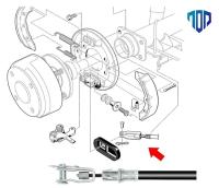 China Club Car Precedent Brake Cables 2018 up, Drive&Passenger Side for sale