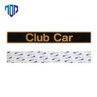 China Club Car Precedent 102502601 Black & Gold Name Plate for sale