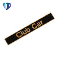 China Club Car Precedent 102502601 Black & Gold Name Plate for sale