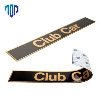 China Club Car Precedent 102502601 Black & Gold Name Plate for sale