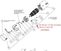 China Brush Set Motor Brush for Clubcar 102938601 for sale