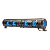 China Golf Cart Speaker Amplified ATV UTV Bt Connector 8 Speaker Soundbar Waterproof with LED Lighting for sale