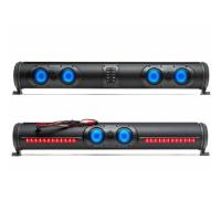 China Golf Cart Speaker Amplified ATV UTV Bt Connector 8 Speaker Soundbar Waterproof with LED Lighting for sale