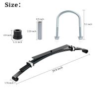 China Heavy Duty Rear 4-Leaf Spring Kit with Bushings & Sleeves for Club Car DS Golf Cart 1014675 for sale