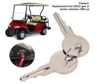 China EZGO Golf Cart Ignition Keys OEM 17063-G1 - 2 Durable Spare Keys Included for sale