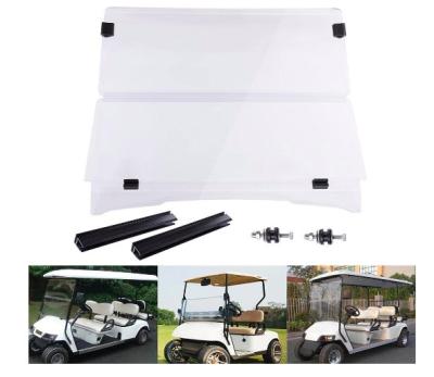 China HECASA Clear Golf Cart Windshield Compatible with 1994-2014 EZGO TXT Medalist for sale