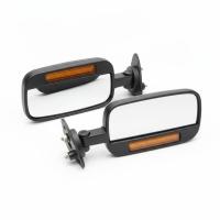 China Golf Cart Folding Side Mirrors Turn Signal LED Club Car Precedent EZGO Yamaha Adjustable for sale