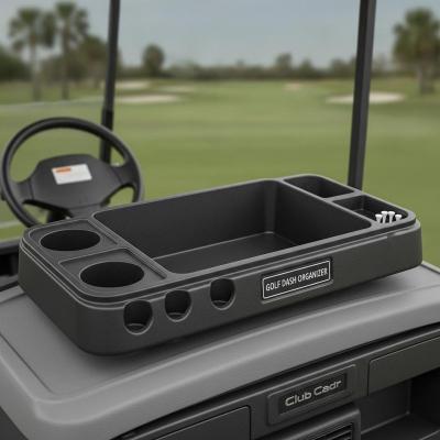 China Golf Cart Dashboard Storage Organizer Dash Tray Ball Holder Club Car EZGO Yamaha for sale