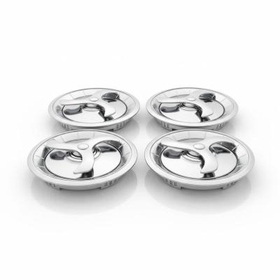 China Golf Cart 10 Inch Hub Caps Wheel Covers Chrome Spinner Set 4 Club Car EZGO Yamaha for sale
