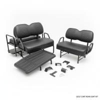 China Golf Cart Rear Flip Seat Kit Club Car Precedent EZGO TXT Yamaha Drive Cushions Included for sale