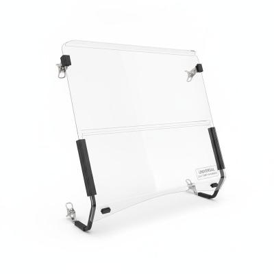 China Golf Cart Windshield 2 Piece Clear Acrylic Club Car DS EZGO Yamaha Universal Fit for sale