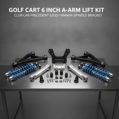 China Golf Cart 6 Inch A-Arm Lift Kit Club Car Precedent EZGO Yamaha Spindle Bracket for sale