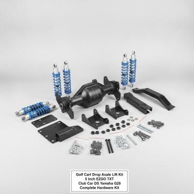 China Golf Cart Drop Axle Lift Kit 5 Inch EZGO TXT Club Car DS Yamaha G29 Complete Hardware Kit for sale