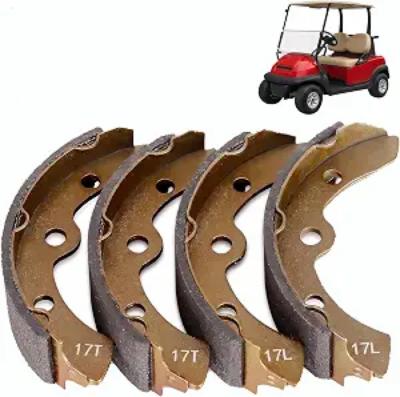 China Club Car Brake Shoes 101823201 OEM Replacement 1995 Later Model Fit Organic Friction Lining for sale