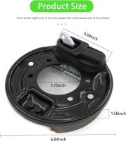 China Club Car Precedent Left Rear Brake Cluster with Self-adjusting Zinc-plated Stamped Steel and Asbestos-free Friction Compound for sale
