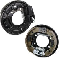 China Club Car Precedent Left Rear Brake Cluster with Self-adjusting Zinc-plated Stamped Steel and Asbestos-free Friction Compound for sale