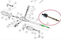 China Golf Cart Precedent Inner Ball Joint/Metal Inner Steering Rack Joint for sale