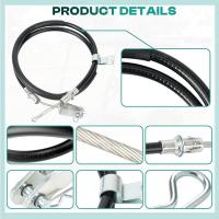China Club Car Precedent Brake Cable Stainless Steel Core Driver & Passenger Side 2004+ G&E Golf Cart for sale