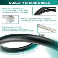 China Club Car Precedent Brake Cable Stainless Steel Core Driver & Passenger Side 2004+ G&E Golf Cart for sale
