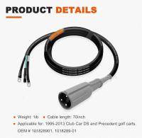 China Club Car Charger Cord, 48V Charger Plug DC Cord Plug-130 in, Suitable for 1995-2013 Club Car Ds Precedent Golf Cart, OEM# 101828901, 1018289-01 for sale
