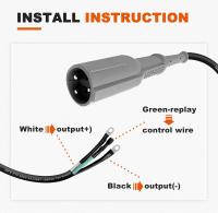 China Club Car Charger Cord, 48V Charger Plug DC Cord Plug-130 in, Suitable for 1995-2013 Club Car Ds Precedent Golf Cart, OEM# 101828901, 1018289-01 for sale