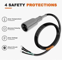 China Club Car Charger Cord, 48V Charger Plug DC Cord Plug-130 in, Suitable for 1995-2013 Club Car Ds Precedent Golf Cart, OEM# 101828901, 1018289-01 for sale