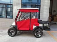 China Door Works Golf Cart Enclosures With Rear Seat White Dual U - Shaped Zippers for sale