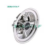 China 10 Spoke SS Golf Cart Wheel Covers Hub Caps 8 Inch W-8 For Club Car Ezgo for sale