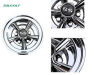 China 10 Spoke Ss Golf Cart Hub Caps Go Kart Wheel Covers 235×77.5 Mm CE Certification for sale