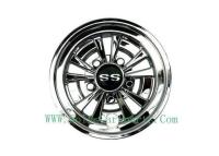China Hubcaps Wheel Covers Golf Trolley Accessories Chrome Finish Plastic Material for sale