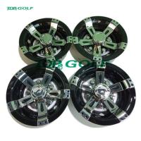 China 10 Inch Golf Cart Wheel Covers Black Chrome Rhox Vegas Wheel Cover 608291model for sale