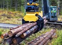 China OEM Excavator Hydraulic Rotating Wood Grapple Timber Grab Log Grab for sale