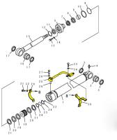 China KOMATSU PC120 PC130 Excavator Pressure Oil Pipe 51.5MPa Hydraulic Cylinder Iron Pipe for sale