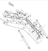 China Doosan DH300LC-7 Excavator Cylinder Oil Pipe 53B881-1 High Pressure 51.5MPa Seamless Steel for sale