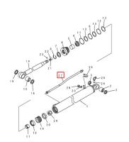 China PC60 Excavator Hydraulic Oil Cylinder Steel Pipe 201-63-64770 51.5MPa for sale