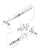 China PC60 Excavator Hydraulic Oil Cylinder Steel Pipe 201-63-64770 51.5MPa for sale